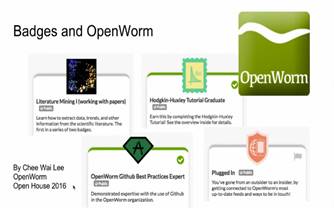 OpenWorm Badge System (Chee-WaiLee ) video